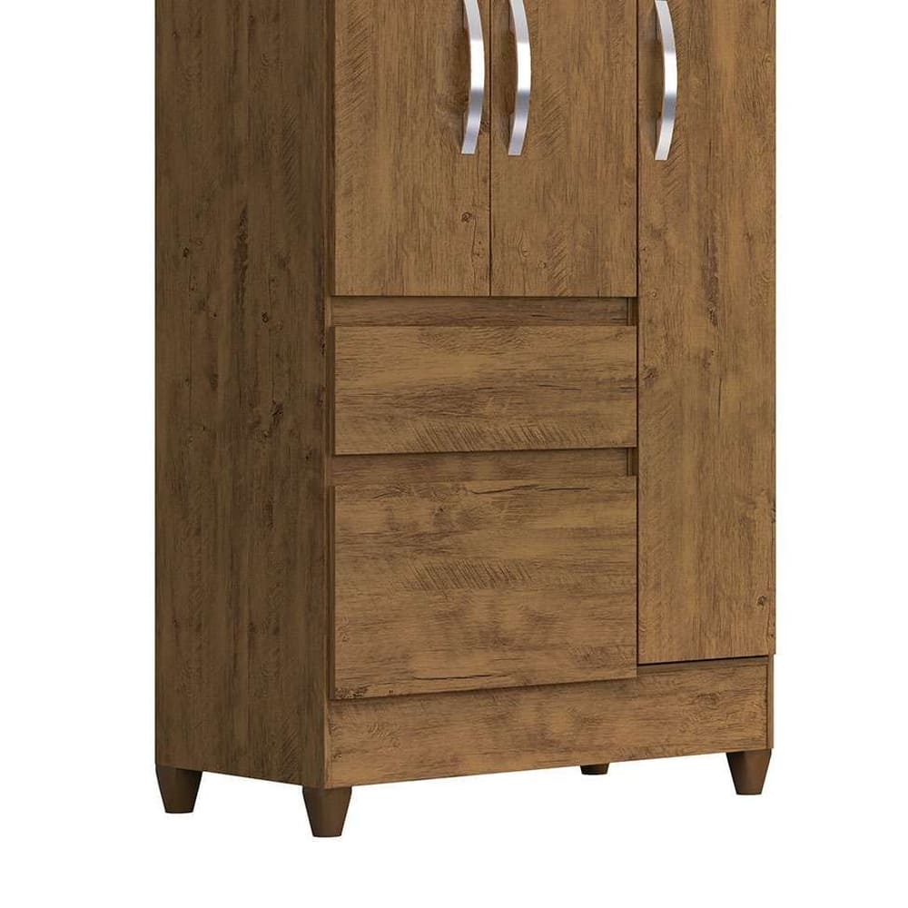 Guarda Roupa Solteiro Moval Cairo 3 Portas 2 Gavetas | Solar Magazine ...