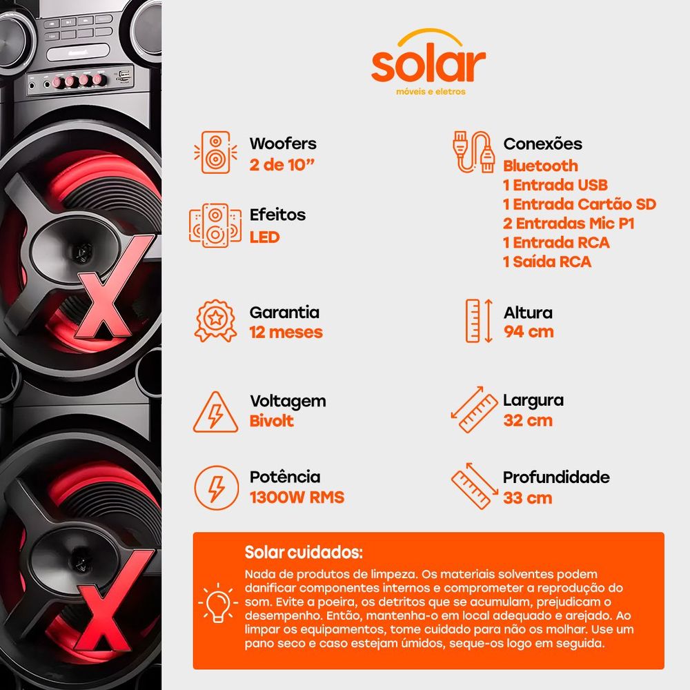 Caixa de Som Amplificada Amvox ACA 1300 New X | Solar Móveis e Eletros ... Caixa de Som Amplificada Amvox ACA 1300 New X | Solar Móveis e Eletros ...